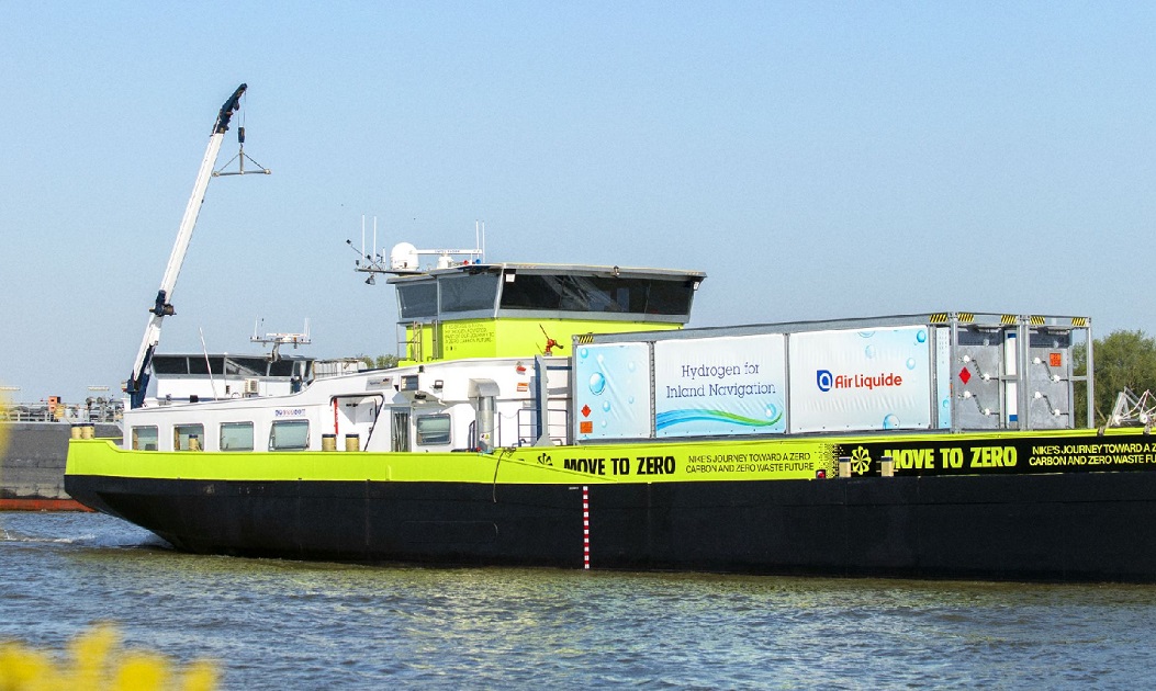 Nike Launches First-Ever Hydrogen-Powered Inland Container Ship | ESG ...